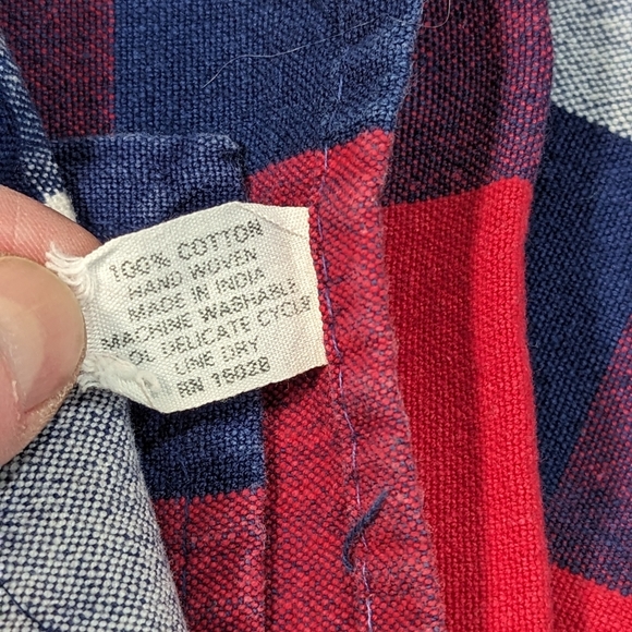 Source Unknown | Dining | Vintage Red White Blue Buffalo Check Square 0 ...